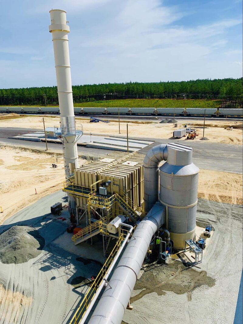 Wet Scrubber Removing Gas Stream Contaminants